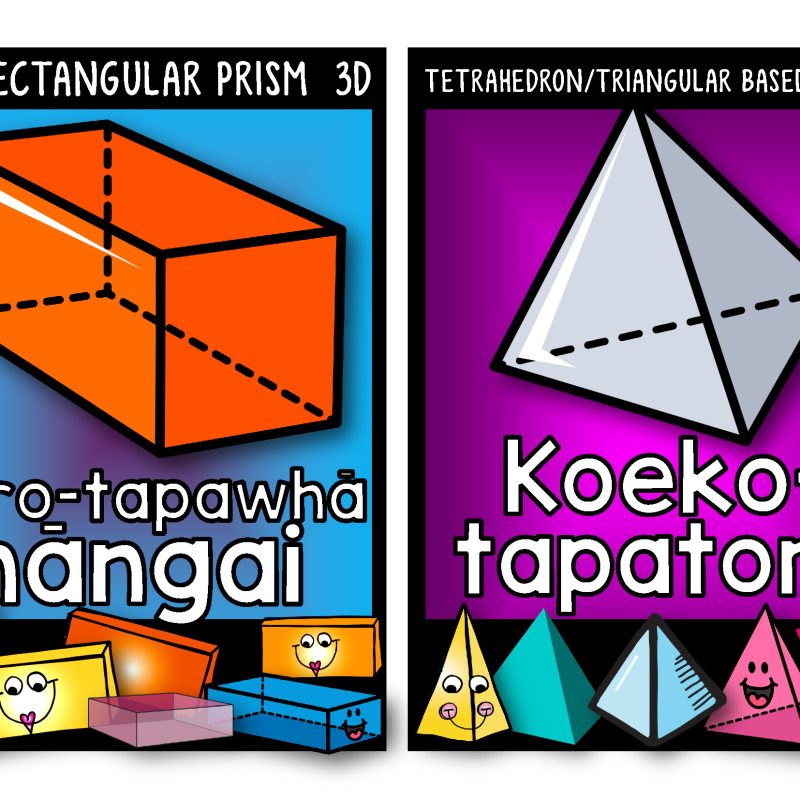Shape Mini Posters (bilingual 2D & 3D shapes)