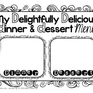 D = DINNER & DESSERT {Kiwiana Themed ‘Make & Take’ Alphabet Set}