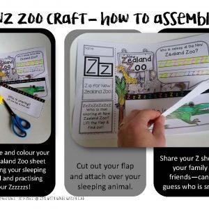 Z = New Zealand Zoo {Kiwiana Themed ‘Make & Take’ Alphabet Set}