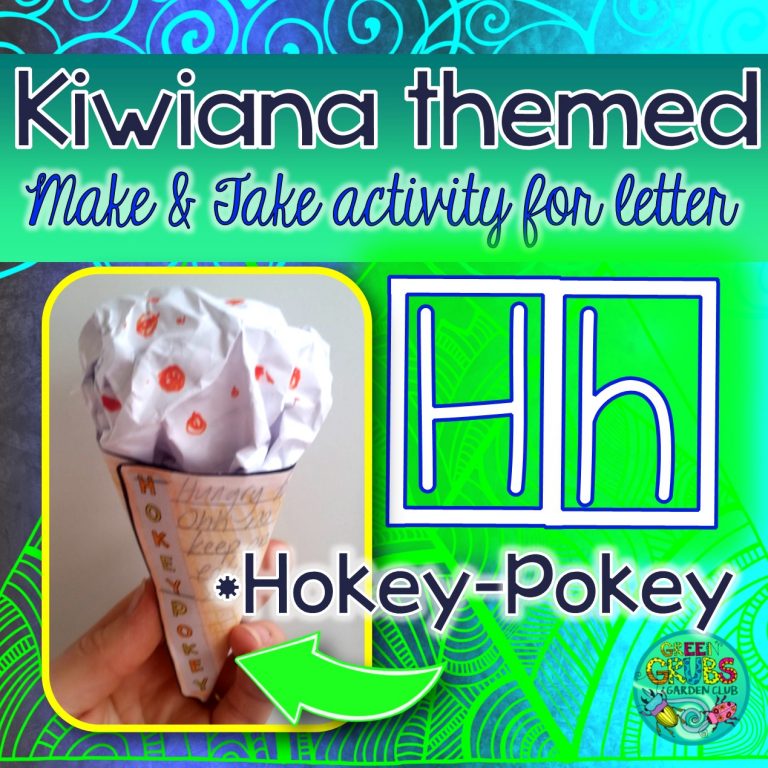 H = HOKEY-POKEY {Kiwiana Themed ‘Make & Take’ Alphabet Set}