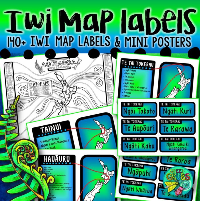 NZ Iwi Map Labels